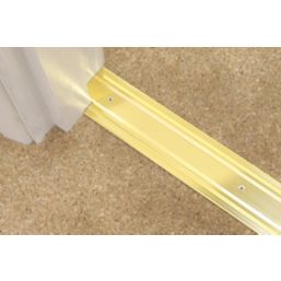 Extra Wide Carpet Cover Door Strip Gold Effect 0.9m x 61mm - Screwfix