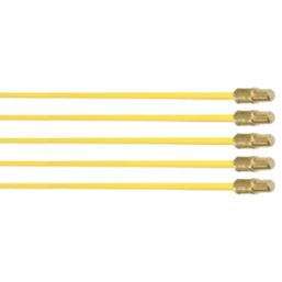 Super Rod CR-YX5 4mm Flexible Yellow Cable Rods 5m 5 Pieces - Screwfix
