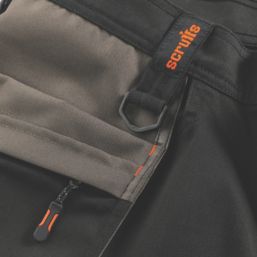 Scruffs Worker Plus Multi-Pocket Holster Work Shorts Black 34" W - Screwfix