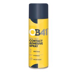 OB41 Fast Tack Spray Adhesive Clear 500ml - Screwfix