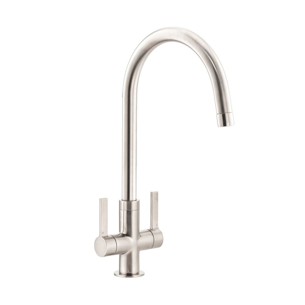 Abode Metix Monobloc Mixer Tap Brushed Nickel - Screwfix