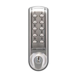 Codelocks Fire Rated Push-Button Lock & Mortice Latch with Code-Free Mode 62mm - Screwfix