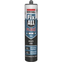 Soudal Fix All Flexi Multi-Use Sealant & Adhesive White 290ml - Screwfix