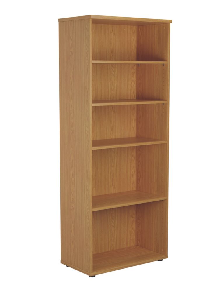 TC Group 4-Shelf Bookcase Nova Oak 800mm x 2000mm - Screwfix