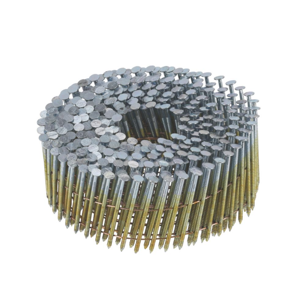 DEWALT Galvanised Ring Shank Coil Nails 2.1mm x 38mm 2100 Pack - Screwfix