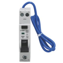 MK Sentry 32A 30mA Type A 2-Pole B Curve Bi-Directional Miniature RCBO - Screwfix