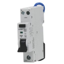 MK Sentry 32A 30mA Type A 2-Pole B Curve Bi-Directional Miniature RCBO - Screwfix