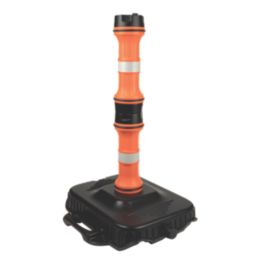 EasyExtend Barrier Post & Head Kit (Yellow & Black) 10m - Screwfix