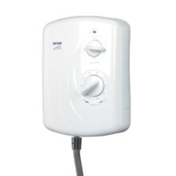 Triton Enrich White 8.5kW Manual Electric Shower - Screwfix