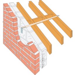 Simpson Strong-Tie Bent Heavy Restraint Straps 900mm 10 Pack - Screwfix