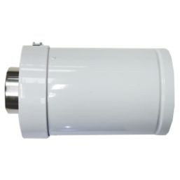 Grant White Balanced Vertical Flue Extension 150mm x 225mm - Screwfix