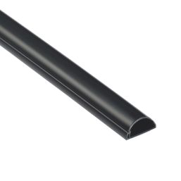 D-Line PVC Black Mini Trunking 30mm x 15mm x 2m - Screwfix