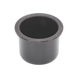 FloPlast Push-Fit Socket Plug Black 40mm - Screwfix