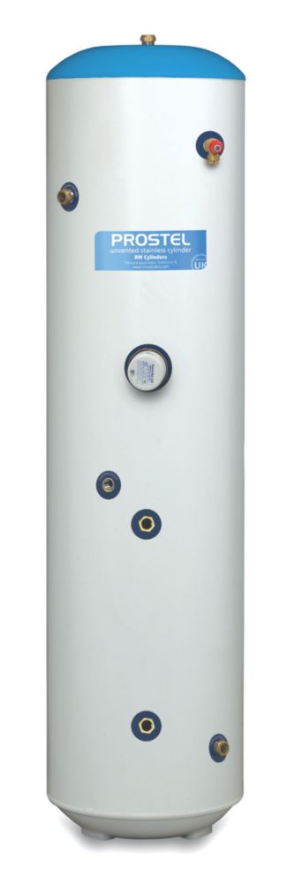 RM Cylinders Prostel Indirect Slimline Unvented Hot Water Cylinder ...