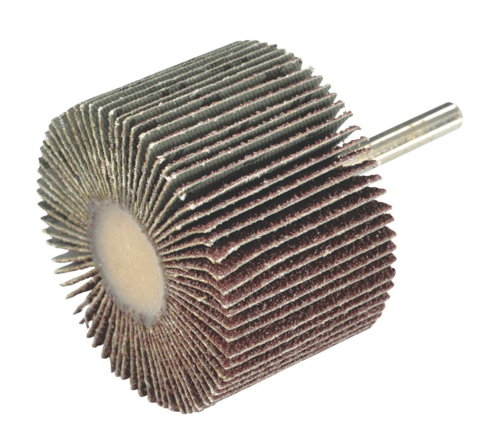 Titan Straight Shank 60 Grit Flap Wheel 60mm - Screwfix