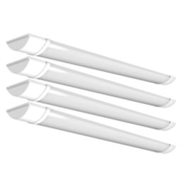 4lite Advantage Twin 5ft LED Battens 40W 4700lm 230V 4 Pack - Screwfix