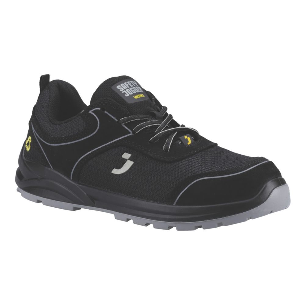 Safety Jogger Eco Cador Size 8 Black Steel Toe Cap Safety Trainers ...
