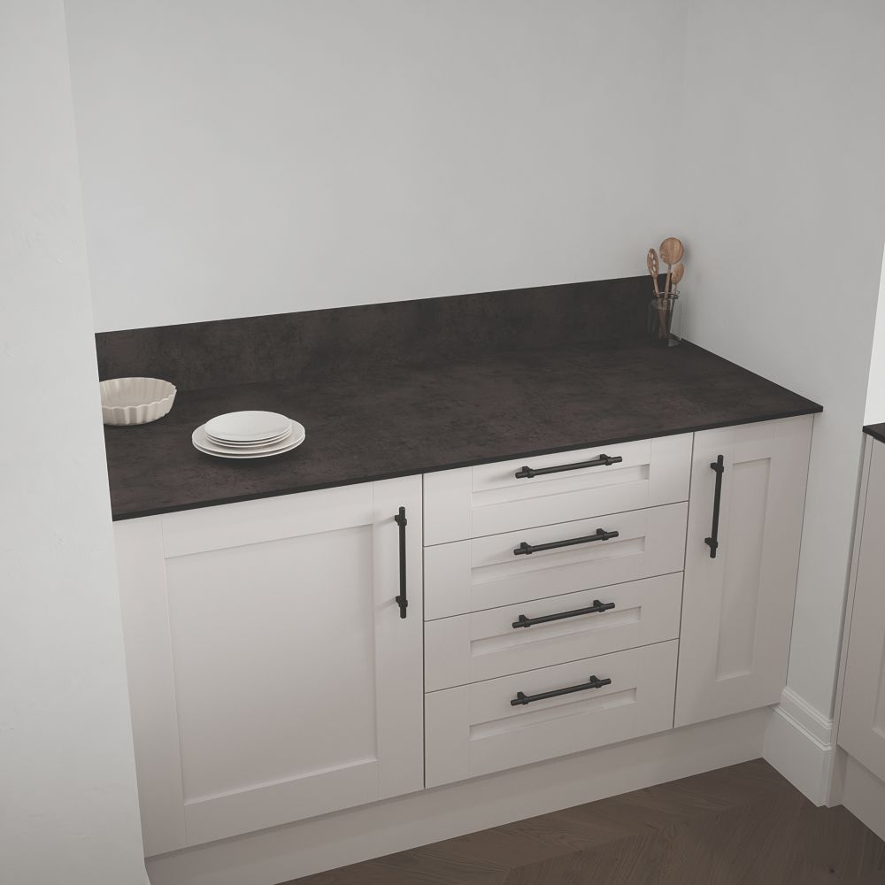 Mariz Deep Grey Composite Kitchen Worktop 640mm x 1500mm x 12mm - Screwfix