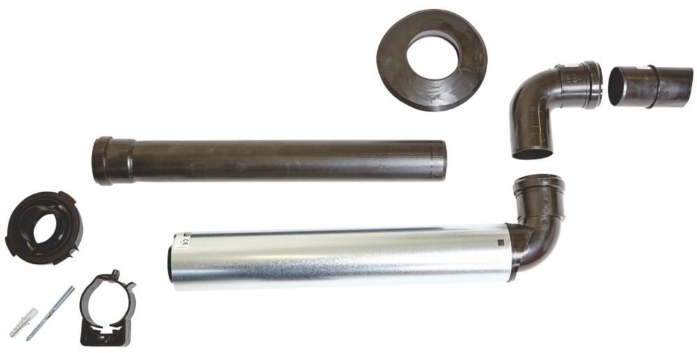 Ideal Heating High Level Outlet Kit 55/80 550mm - Screwfix