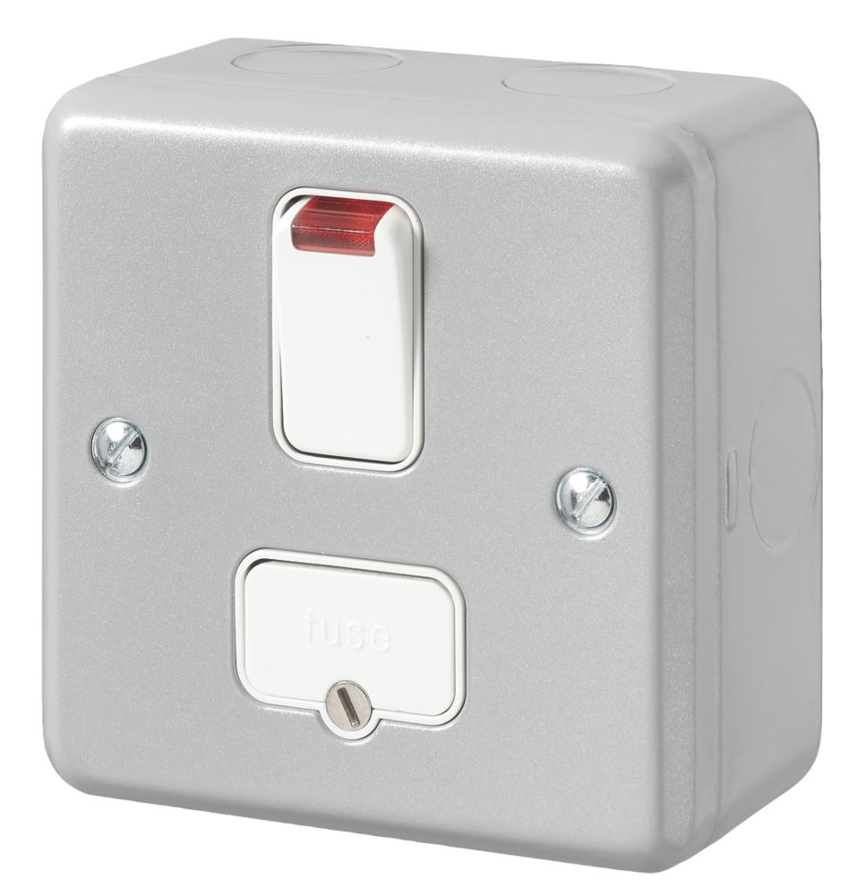 MK Metal Clad Fused Spurs | Metal Clad Switches & Sockets | Screwfix.com