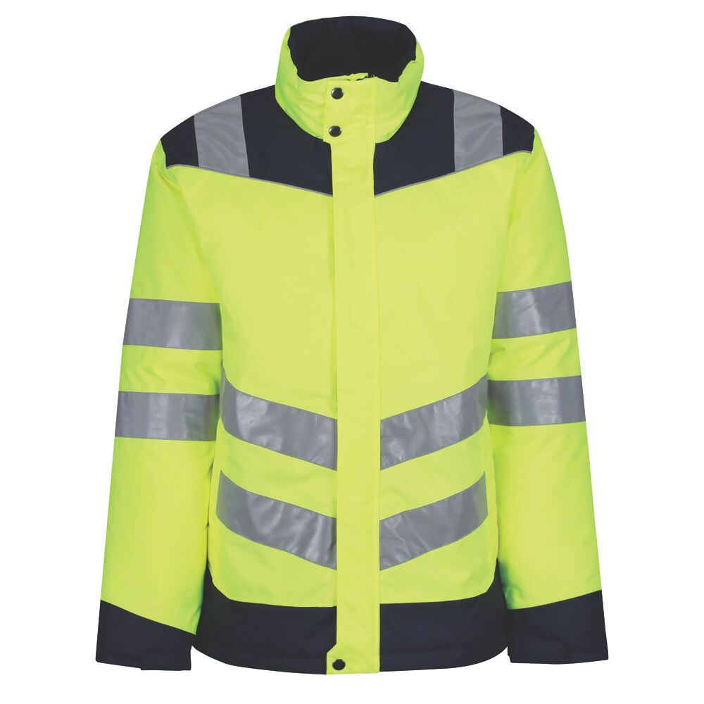 Regatta Pro Hi Vis 5V Li-Ion Thermogen Heated Jacket Yellow/Navy Small ...