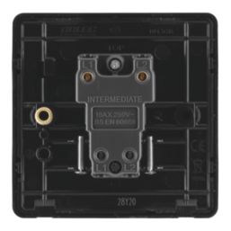 Arlec 10A 1-Gang Intermediate Switch Black - Screwfix