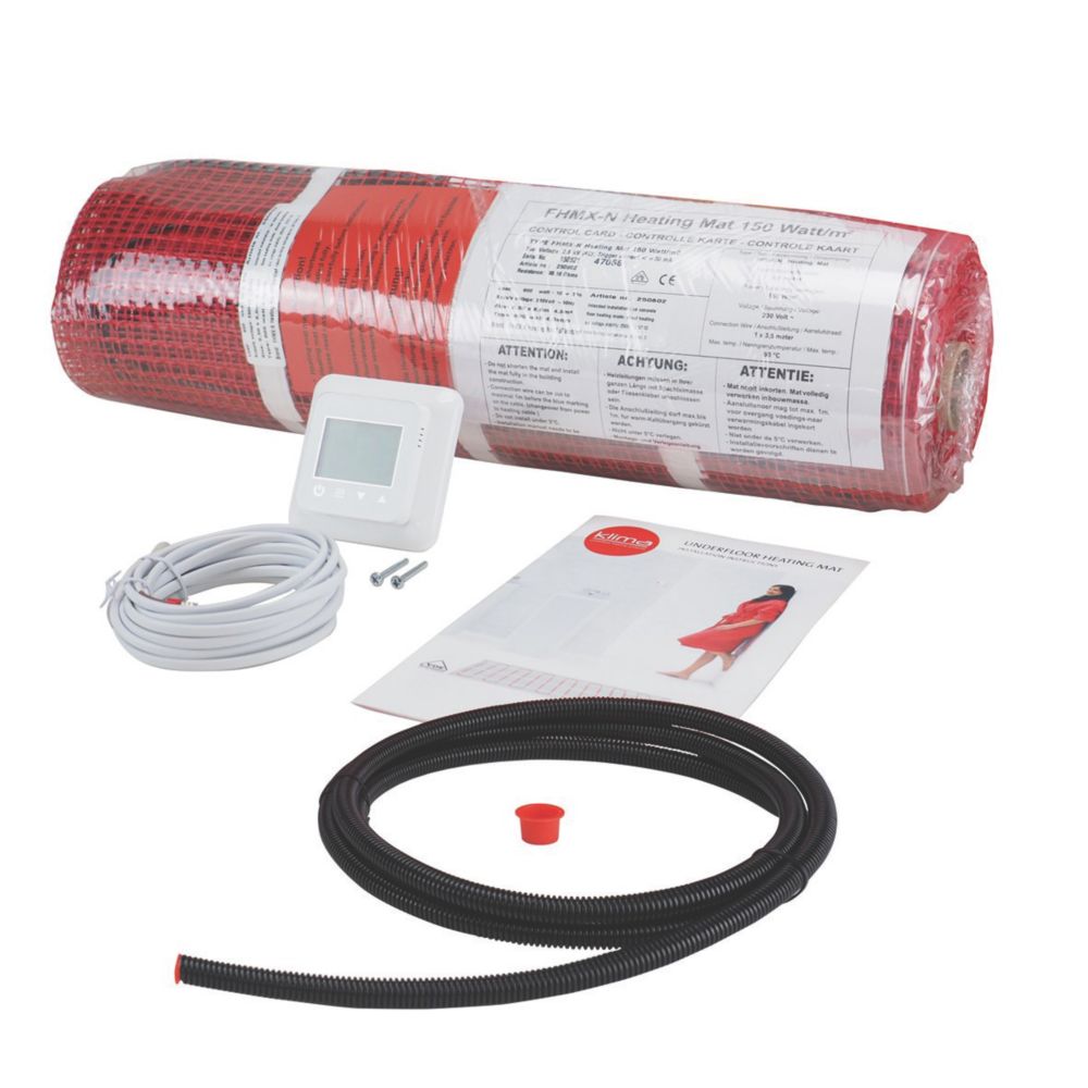 Klima Underfloor Heating Mat Kit 1m² | Underfloor Heating Mats ...