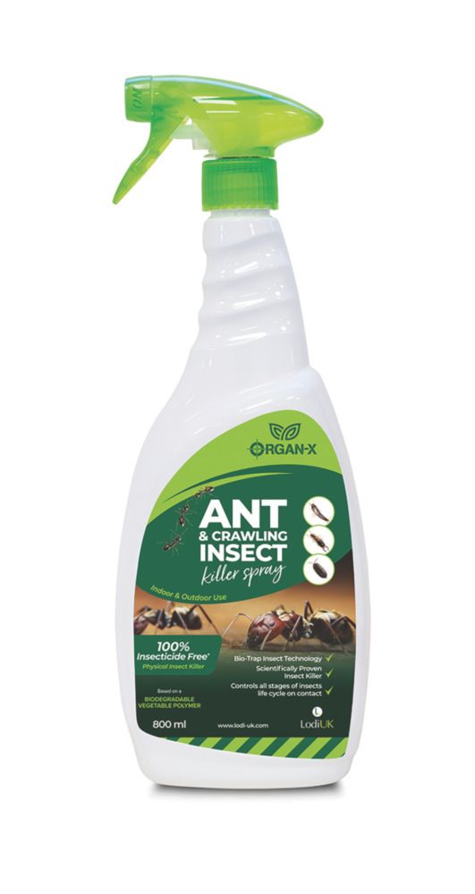Organ-X Ant & Insect Killer Spray 800ml - Screwfix