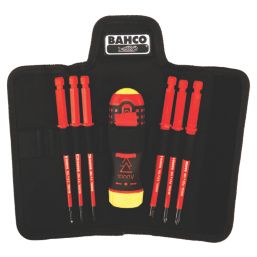 Bahco Mixed Ratchet VDE Screwdriver & Interchangeable Blades 6 Piece Set - Screwfix
