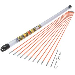 C.K Mighty Rod 5mm Flexible Cable Rod Set 10m 14 Pieces - Screwfix