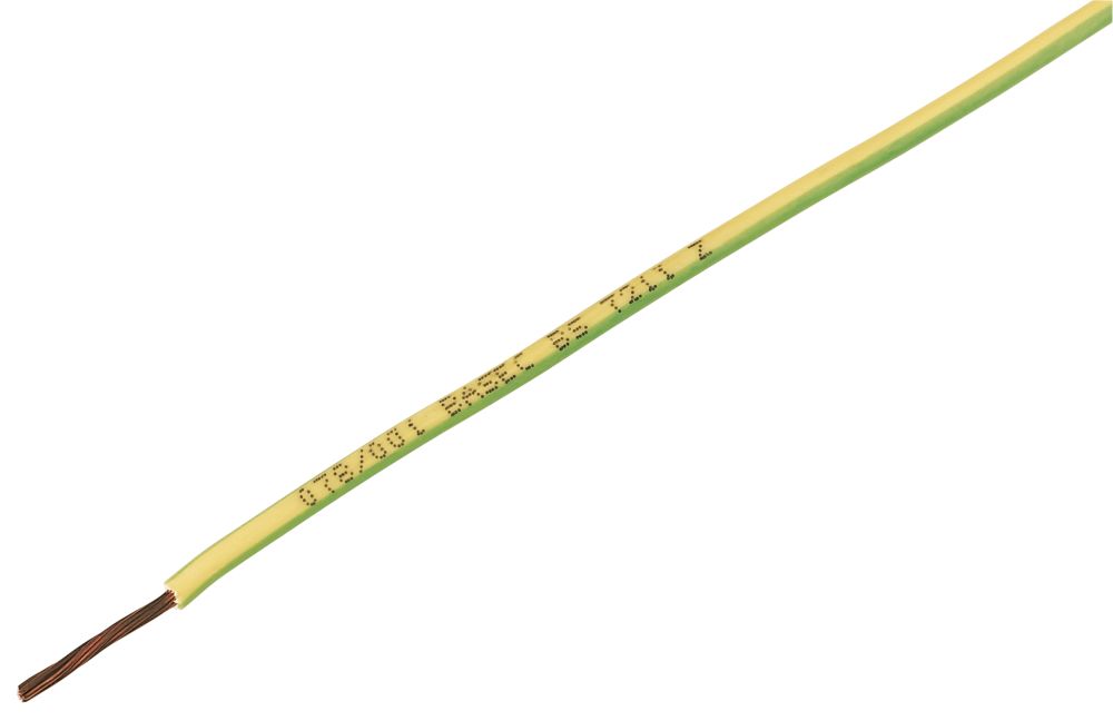 Time 6491B Green/Yellow 1-Core 2.5mm² Conduit Cable 100m Drum - Screwfix