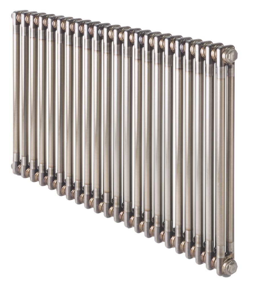 Acova 600mm x 1042mm 3400BTU Raw Metal Horizontal 2 Column Radiator ...