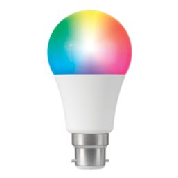 LAP Myko B22 A60 RGB & White LED Smart Light Bulb 7.3W 806lm - Screwfix