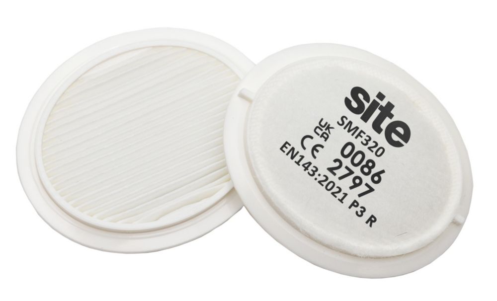 Site Respiratory Filters P3 2 Pack - Screwfix