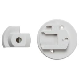 Knightsbridge 3-Pin Ceiling Rose Light Fitting White 3.38" - Screwfix