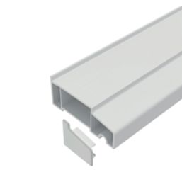 Crystal uPVC Sill-End Caps White 85mm 2 Pair - Screwfix