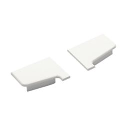 Crystal uPVC Sill-End Caps White 85mm 2 Pair - Screwfix