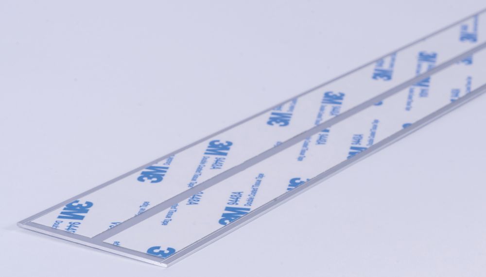 Splashwall Jointing Plate Matt Silver 750mm x 4mm - Screwfix