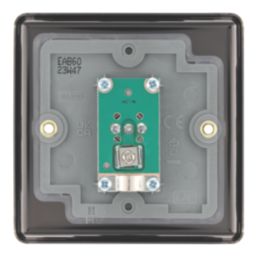 LAP 1-Gang F-Type Coaxial TV / FM Socket Antique Brass - Screwfix