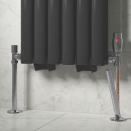 ETAL Enzo Radiator Pipe Covers and Collars Set Chrome 16mm x 200mm 4 ...