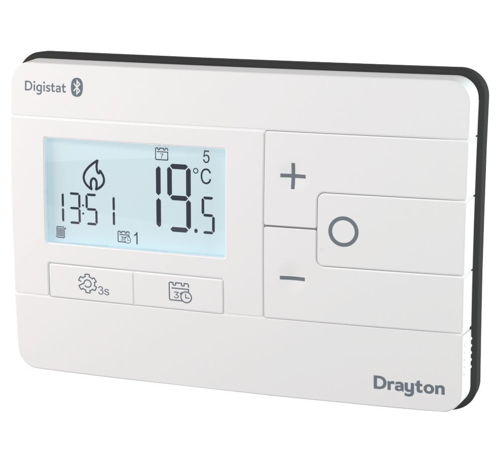 Drayton Digistat 1-Channel Wired Universal Thermostat with Optional App ...