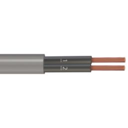 Time 2-Core YY Grey 0.75mm² Unscreened Control Cable 100m Drum - Screwfix