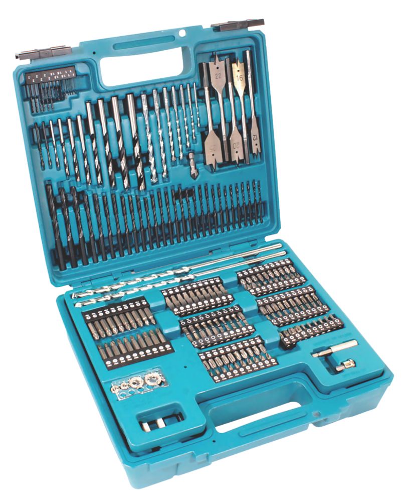 Makita E-11689 Straight & Hex Shank Drill & Screwdriver Bit Set 256 ...