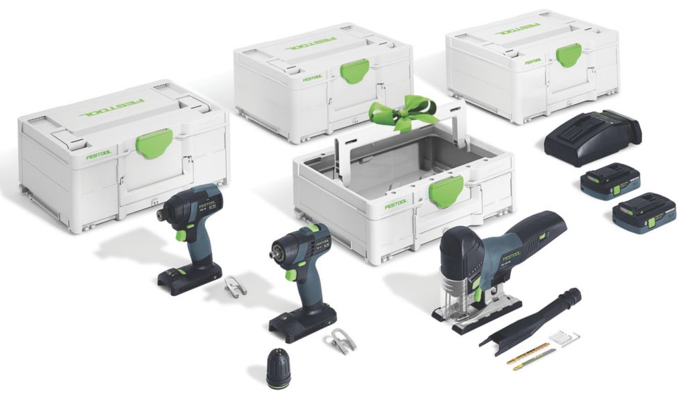Festool 578030 18V 2 x 4.0Ah Li-Ion Airstream & Bluetooth Brushless ...