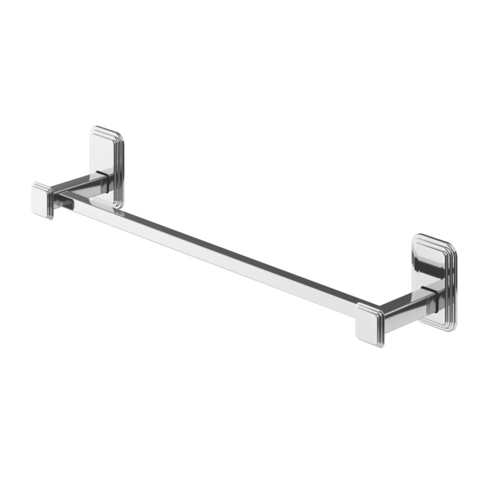 Swirl Swindale Bathroom Towel Rail Chrome 447mm x 83mm x 72mm - Screwfix