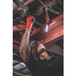 Milwaukee L4SL Rechargeable LED Stick Light Red/Black 550lm - Screwfix