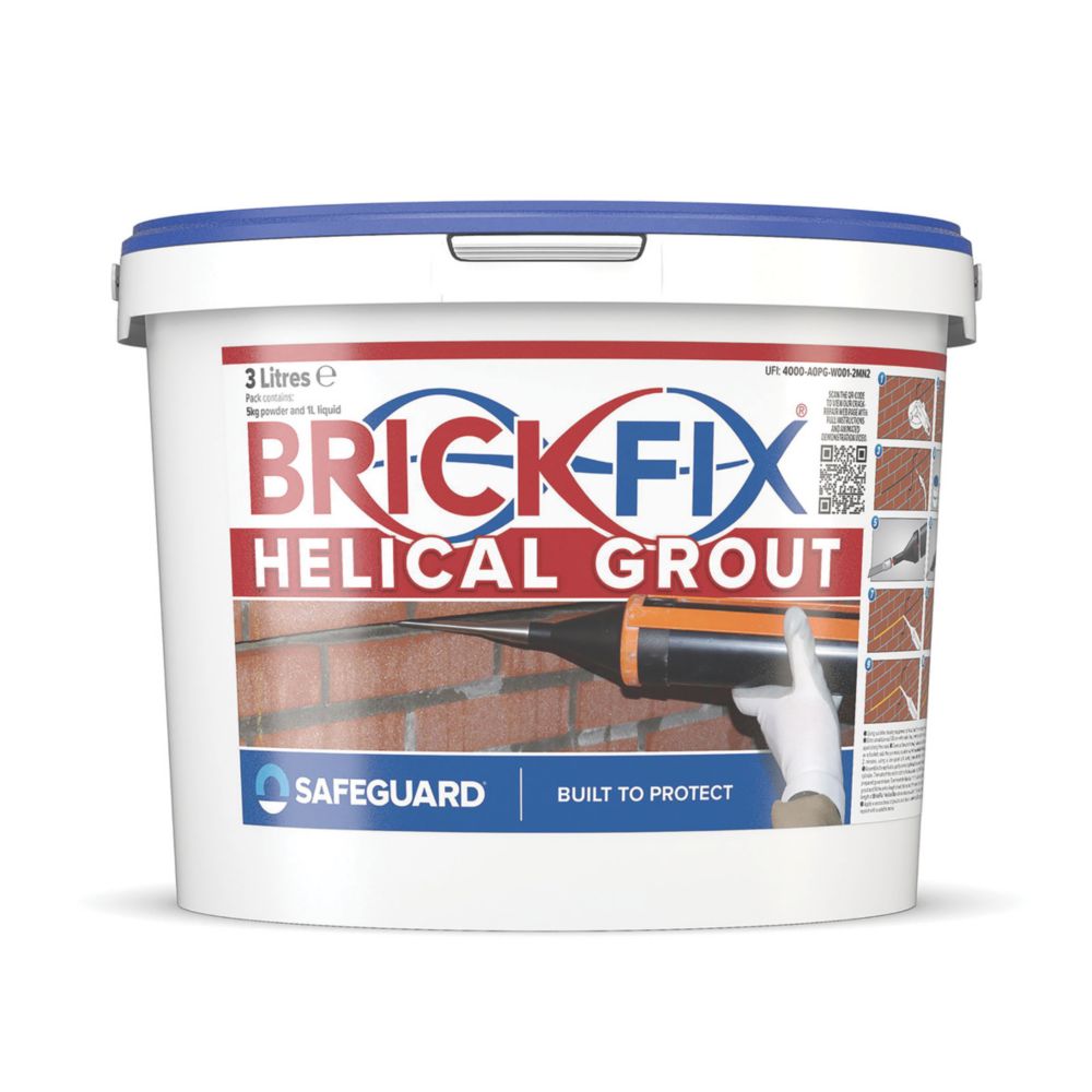 Brickfix CE1 Non-Shrink Grout Grey 3Ltr - Screwfix