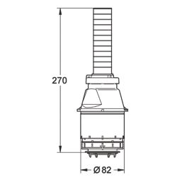 Grohe 42137000 82mm Single-Flush Valve - Screwfix