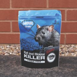 Sapphire Grain Rodent Rat & Mouse Killer Grain Bait 25g 6 Pack - Screwfix