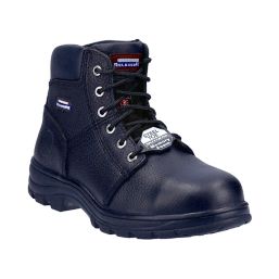 Skechers Workshire Size 10 Black Steel Toe Cap Safety Boots Screwfix
